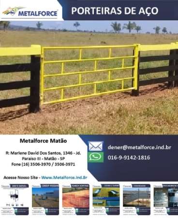 Porteiras De Aco Para Fazenda - Agroads