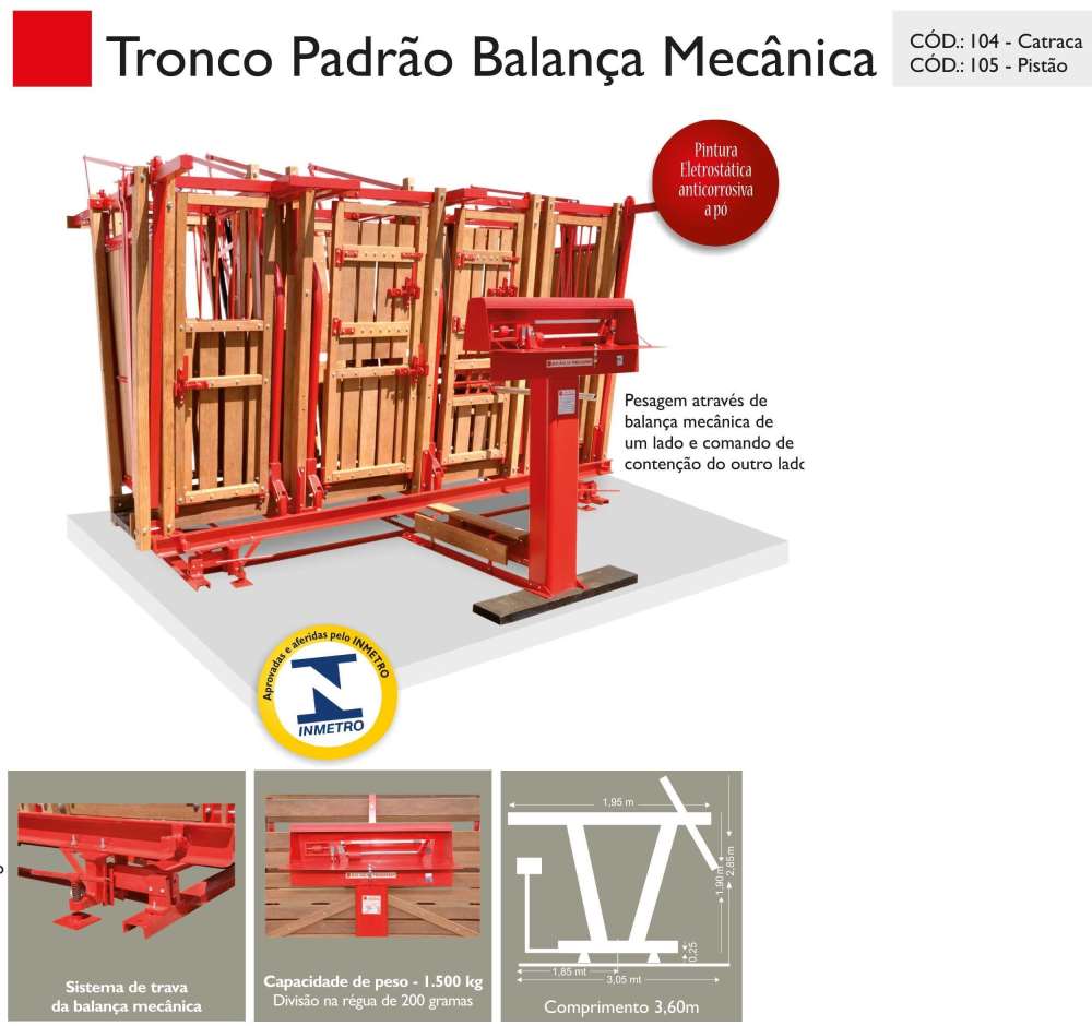 Tronco Padrao Balanca Mecanica Progresso - Agroads